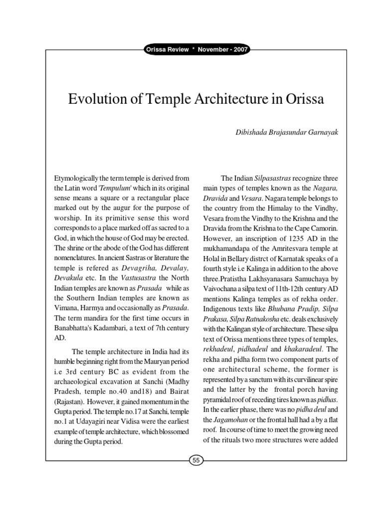 Evolution of Temple Architecture in Orissa PDF | PDF | Religious ...