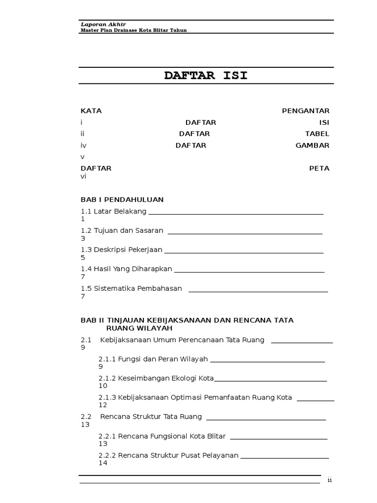 Masterplan Drainase | PDF