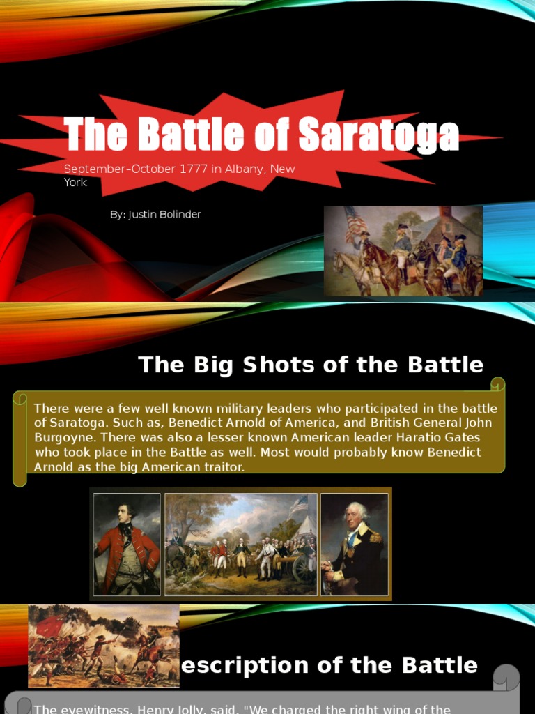 Battle of Saratoga | PDF