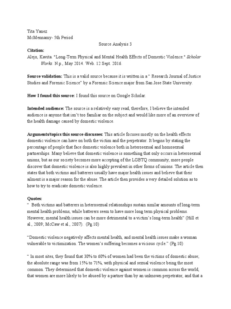 Source 3 Analysis | PDF