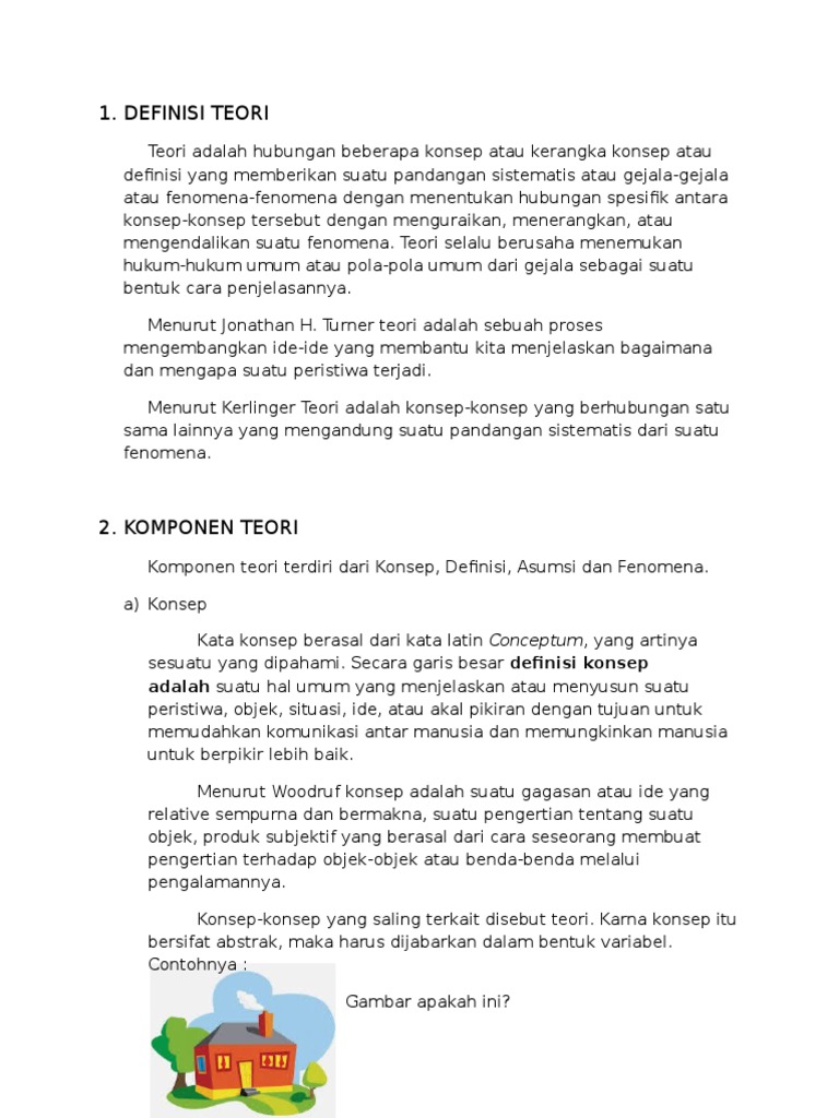 Definisi Teori | PDF