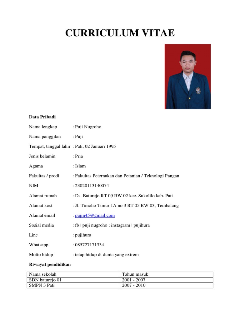 Puji Nugroho Teknologi Pangan Undip | PDF