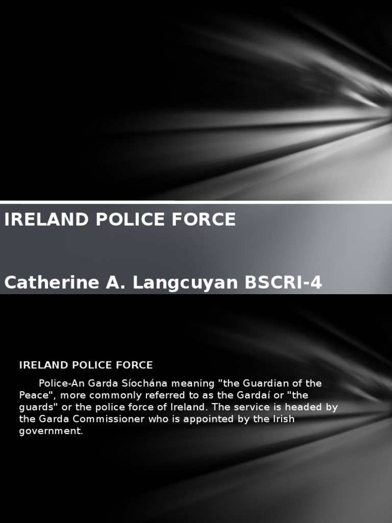 Ireland Police Force | PDF | Politics Of The Republic Of Ireland | Law ...
