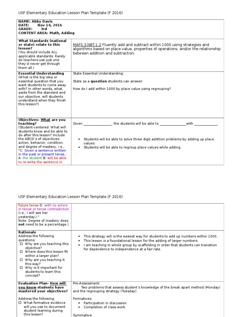 Connected Lesson Day 2 | PDF | Differentiated Instruction | Teaching Method