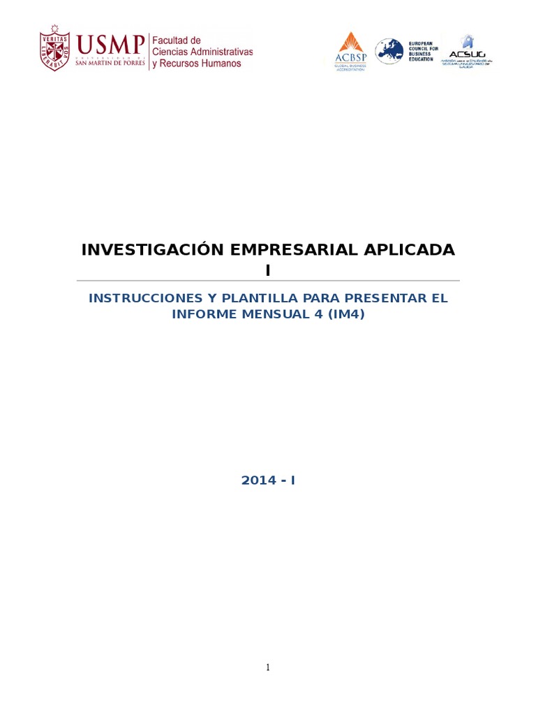 Plantilla IM4 2014-1 | PDF | Muestreo (Estadísticas) | Métodos de ...