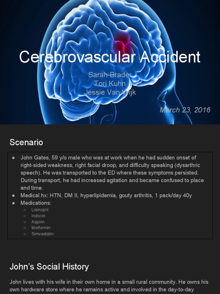 cva presentation | Stroke | Clinical Medicine