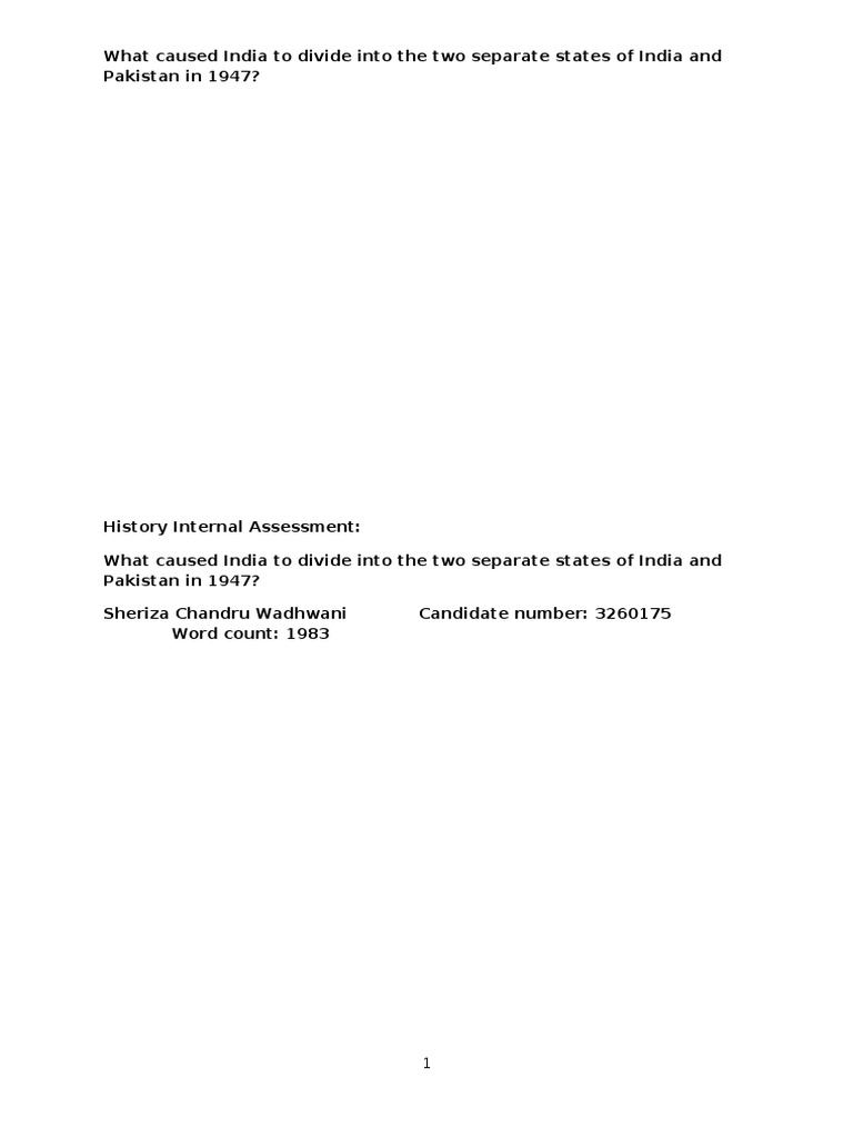 Partition of India | PDF | Partition Of India | Pakistan Movement