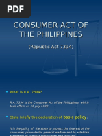 RA 7394 or Consumer Act of The Philippin | PDF | Financial Transaction ...