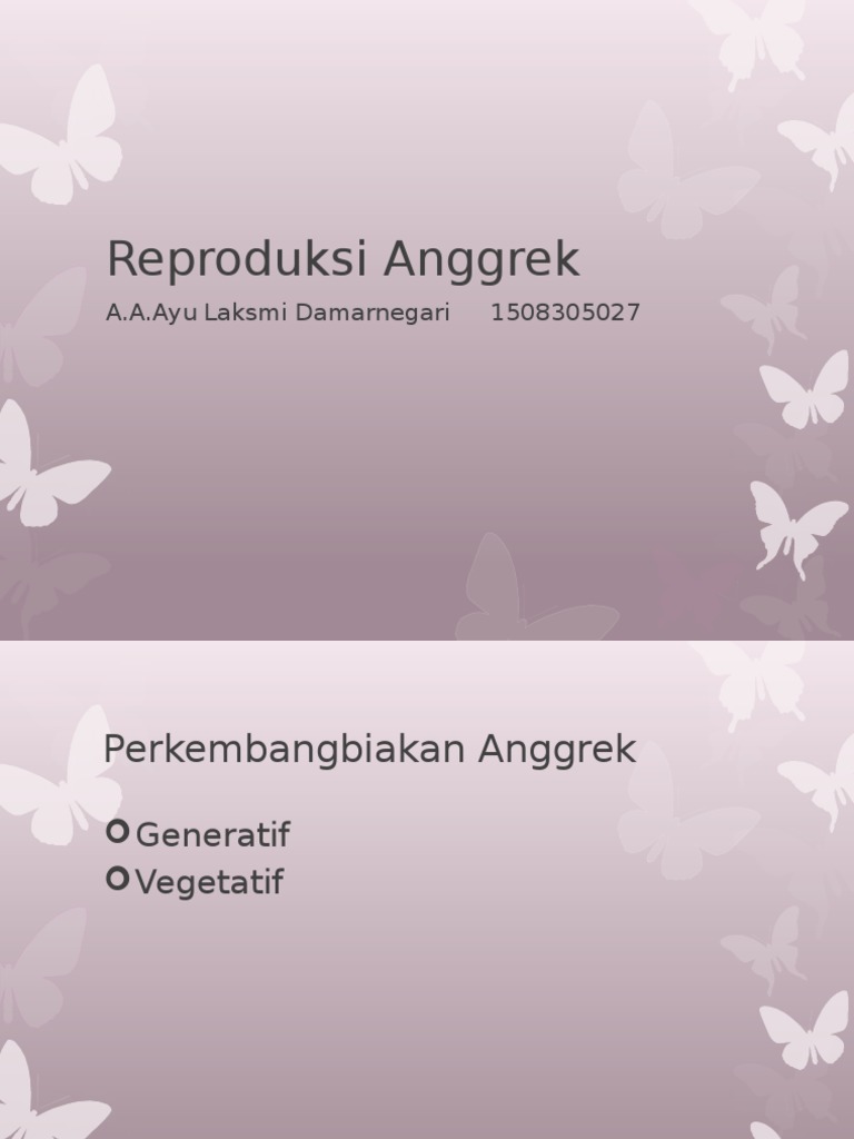 Reproduksi Anggrek | PDF | Sains & Matematika