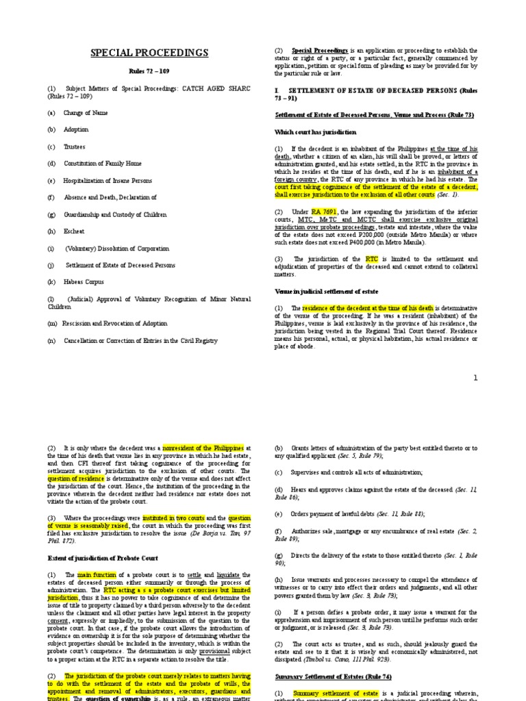 Spec Pro | PDF | Will And Testament | Probate