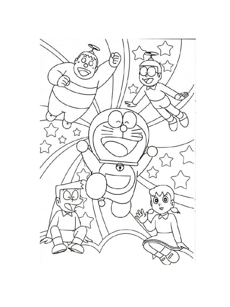 Doraemon Coloring Book Printable | PDF