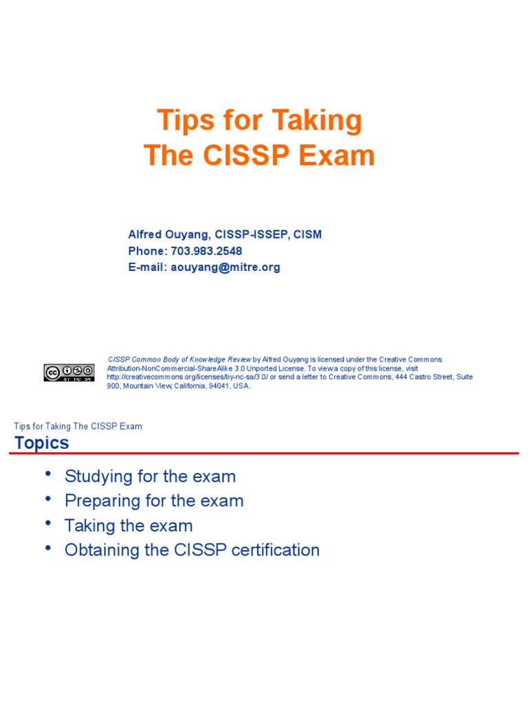 Guide-CISSP Exam v1.2 | PDF | Test (Assessment) | Computing And Information Technology