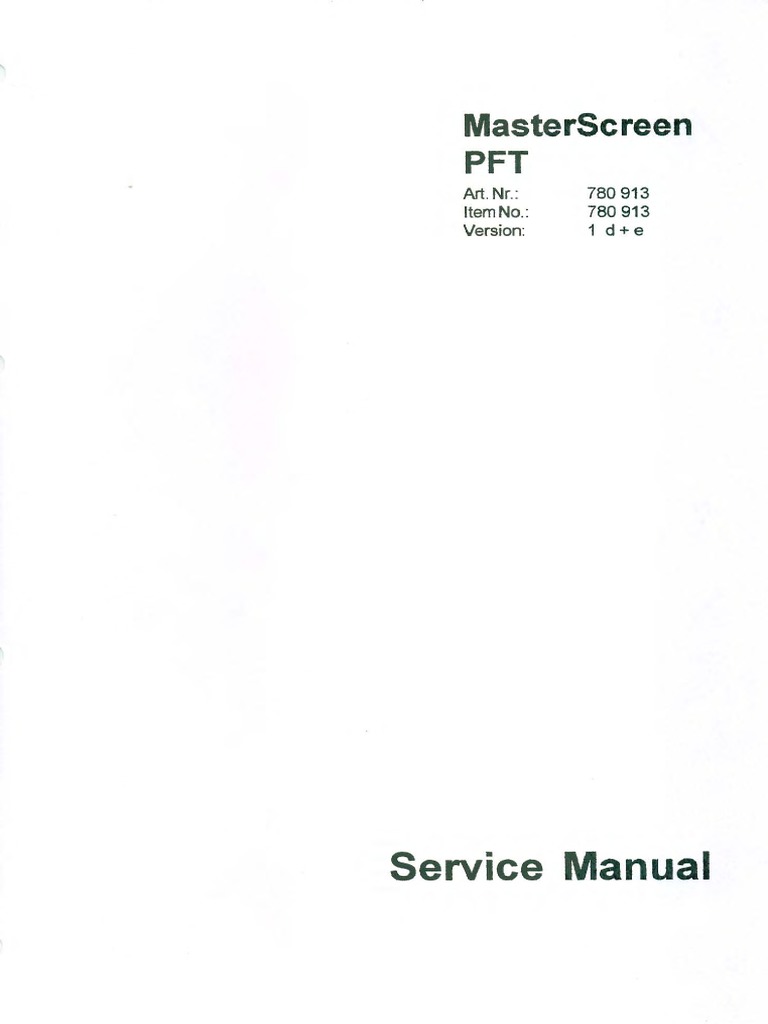 Jaeger Master Screen | PDF