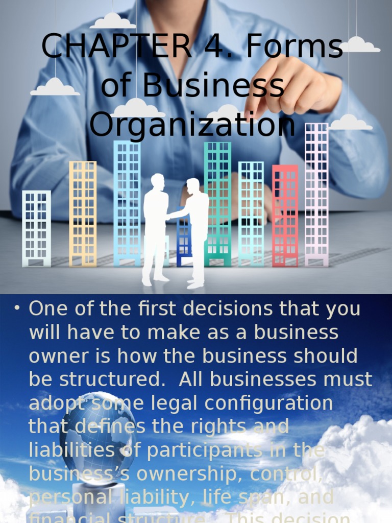 Chapter 4 Forms of Business Organization | PDF | Partnership | Sole ...