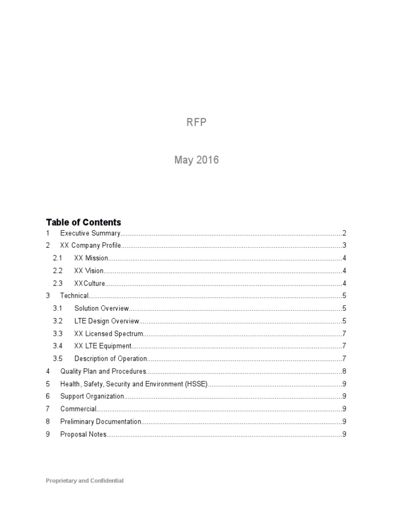 Example RFP Response | PDF