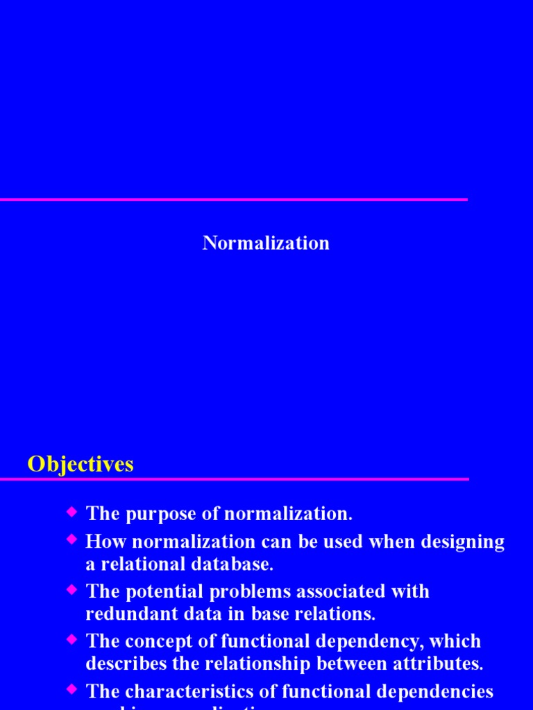 Normalization | PDF | Data Model | Databases