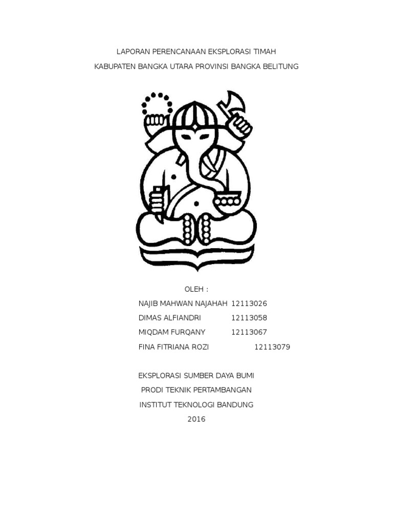 Perencanaan Eksplorasi Timah Bangka | PDF
