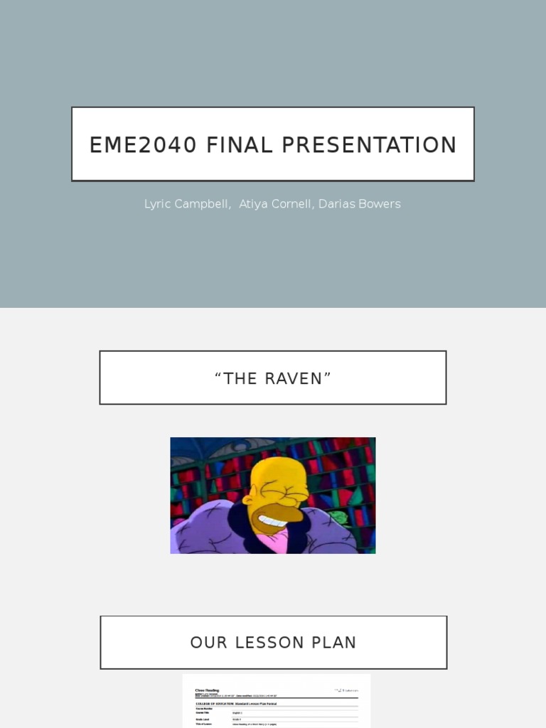 Eme2040 Final Presentation: Lyric Campbell, Atiya Cornell, Darias ...