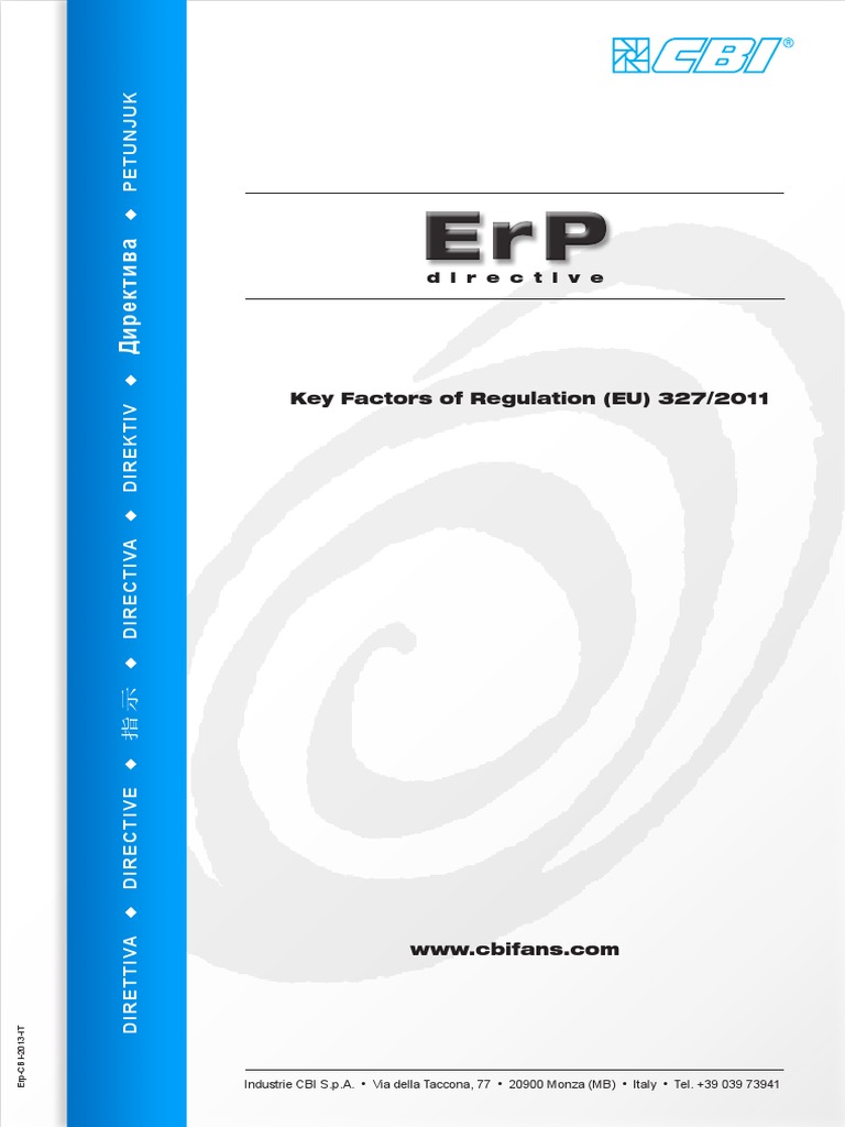 ErP Directive en | PDF | Mechanical Fan | Gases