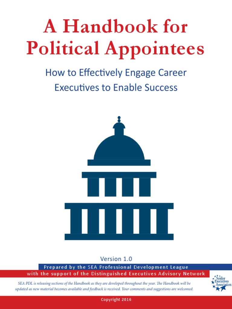 Political Appointee Handbook | United States Federal Civil Service ...