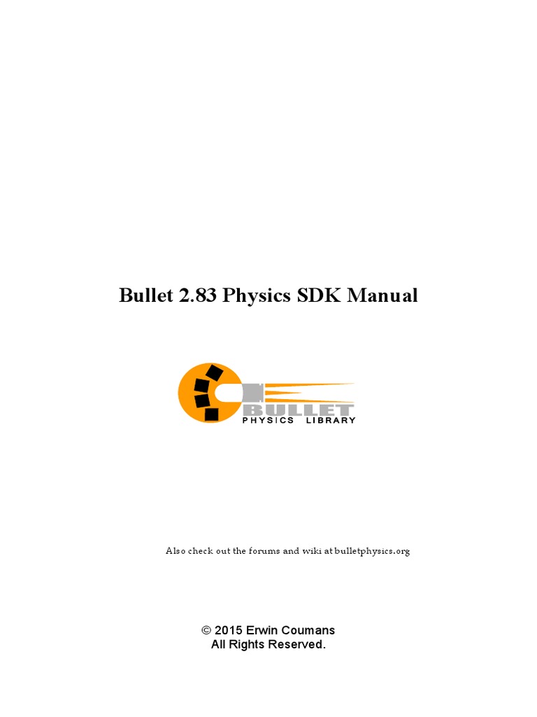 Bullet User Manual | PDF | Shape | Software Engineering
