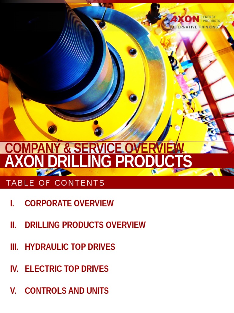 AXON Drilling Products v2014.07.15 Mts | PDF | Horsepower | Drilling Rig