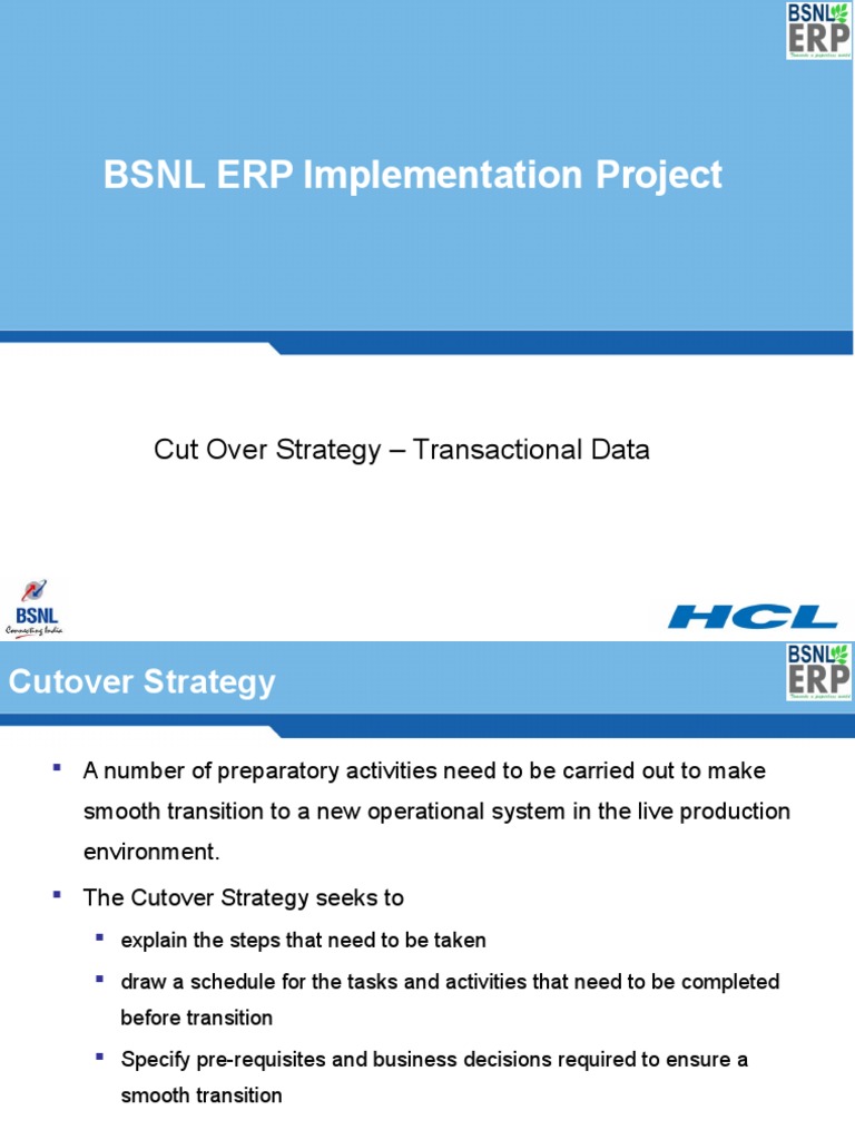 Cut Over Strategy | PDF | Human Resource Management | Debits And Credits