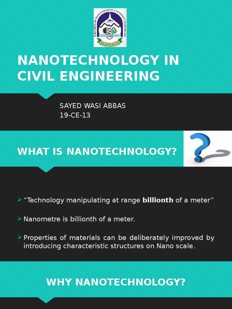 Nanotechnology in Civil Engineering | PDF | Nanotechnology | Silicon ...
