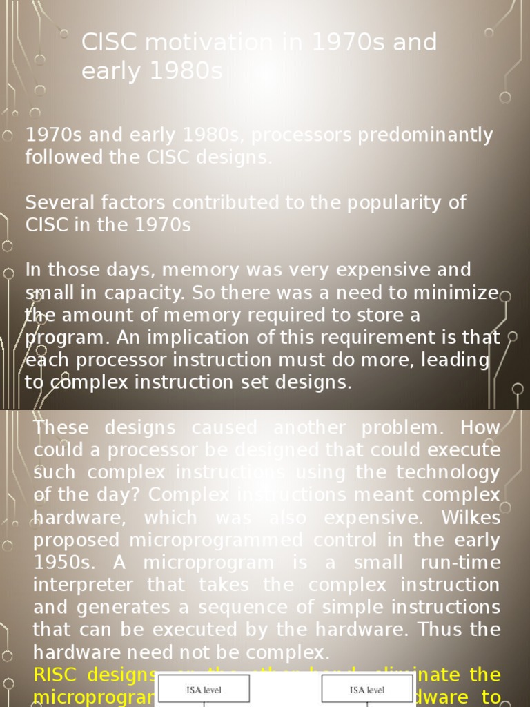 Cisc Vs Risc | PDF | Instruction Set | Central Processing Unit