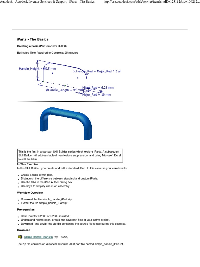 Autodesk Inventor - Iparts - Beyond The Basics 1 | PDF | Parameter ...