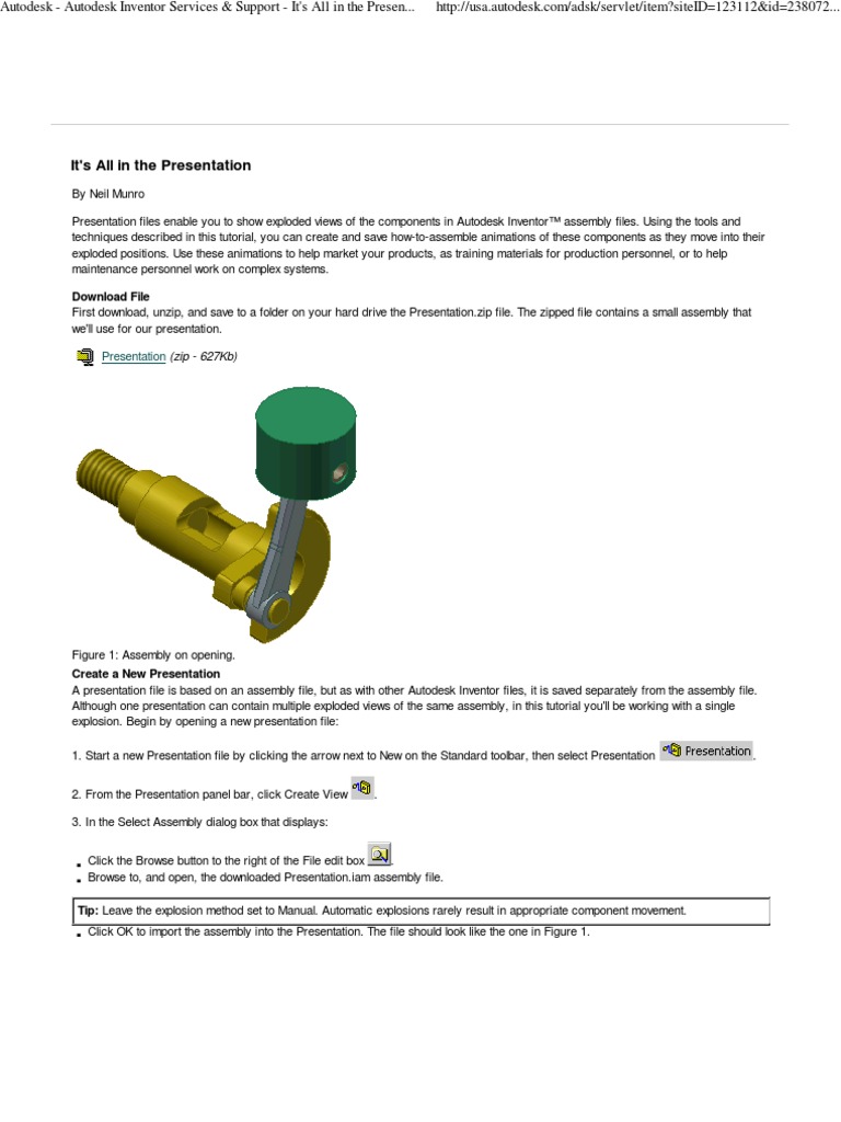 Autodesk Inventor - It's All in The Presentation | PDF | Cartesian ...