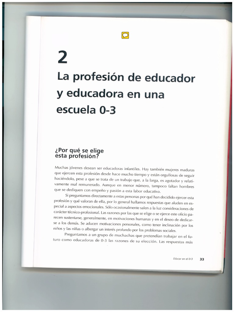 Quinto Borghi Educar en El 0-3. Cap. 2 | PDF