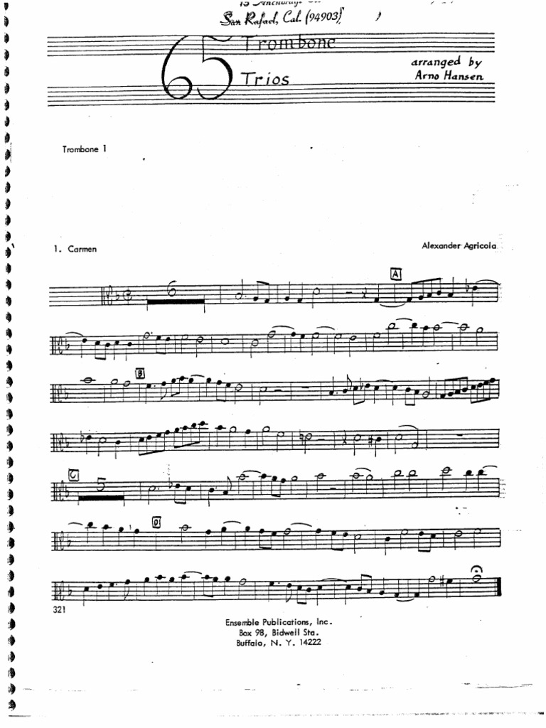 Trombone Trios PDF | PDF