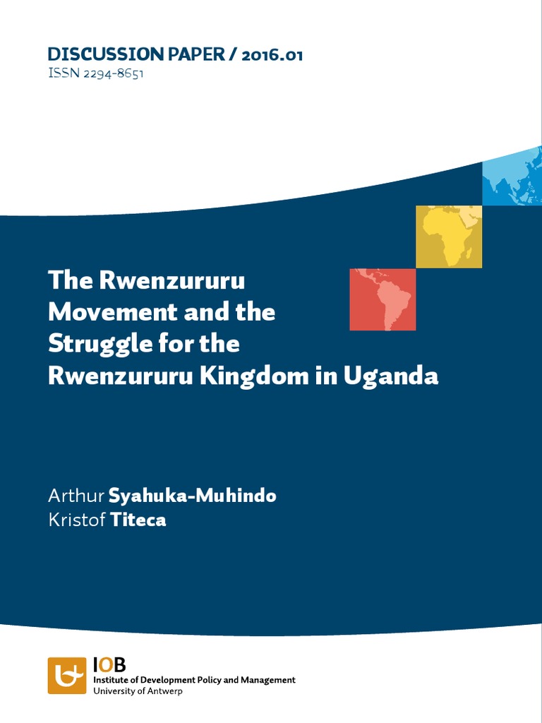 The Rwenzururu Movement and The Struggle For The Rwenzururu Kingdom in ...