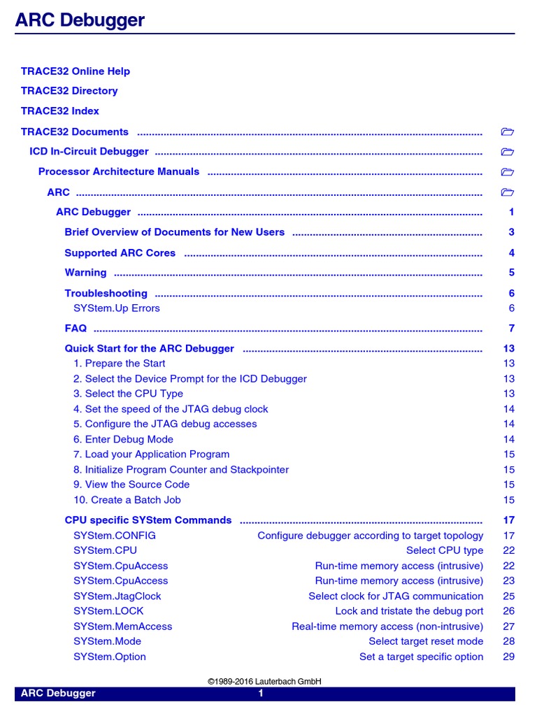 Debugger Arc | PDF | Central Processing Unit | Computer Hardware