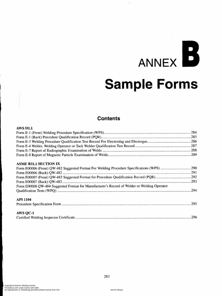 Annex B | PDF | Welding | Construction