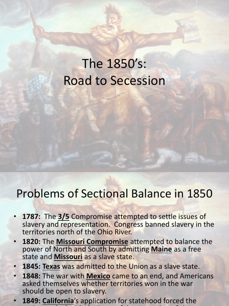 The 1850s | PDF | John Brown (Abolitionist) | Confederate States Of America