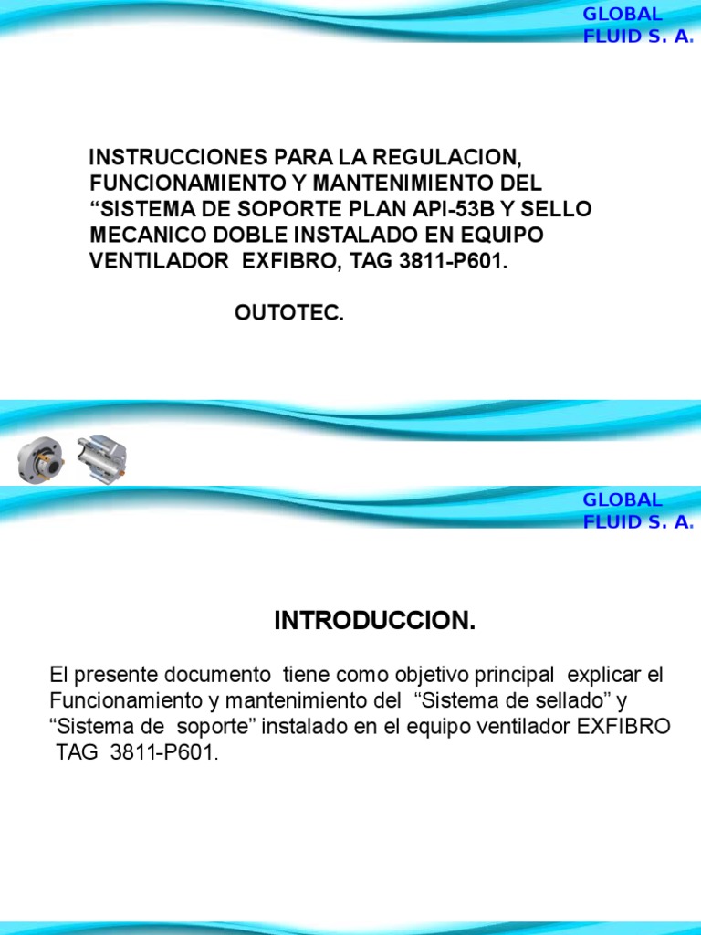 Mantenimiento del Sistema API-53B en Ventiladores | PDF | Ventilador mecánico | Presión