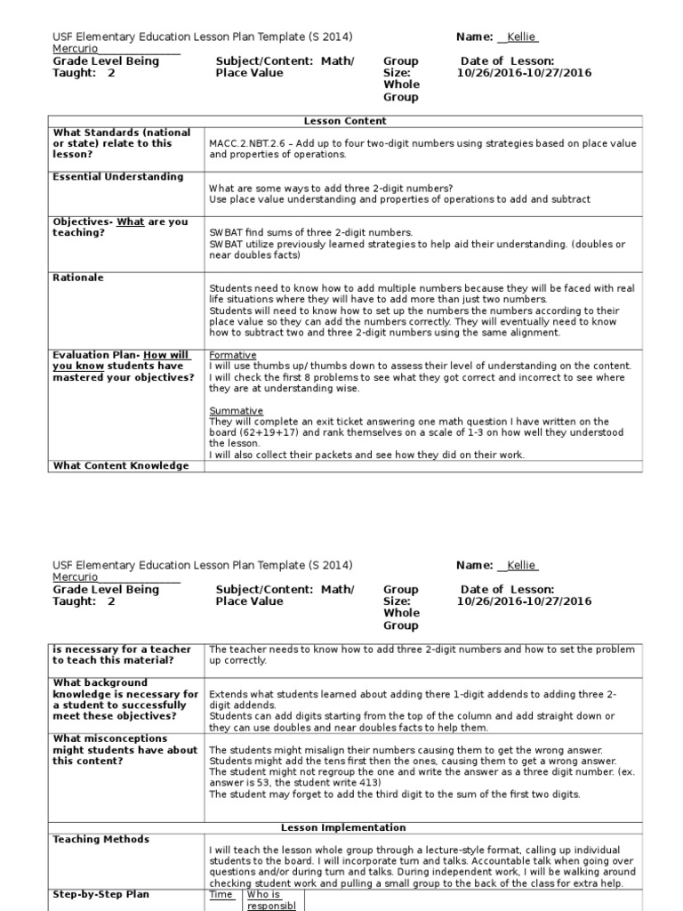 Level 3 CT Lesson Plan 2 | PDF | Lesson Plan | Quality Of Life