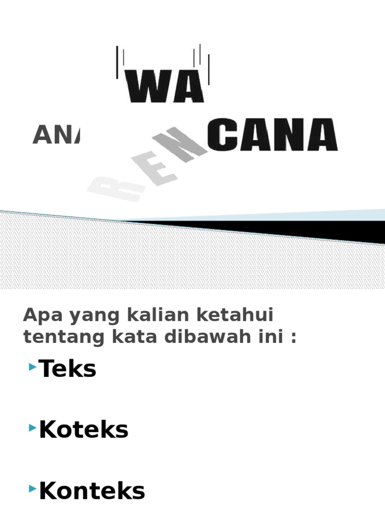 Teks, Koteks, Konteks (Per 4) | PDF