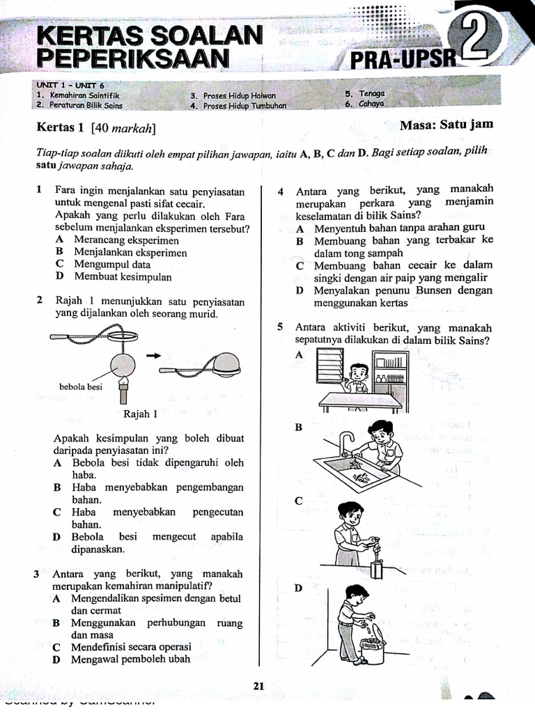 Pra Upsr2 Std5 Obj | PDF