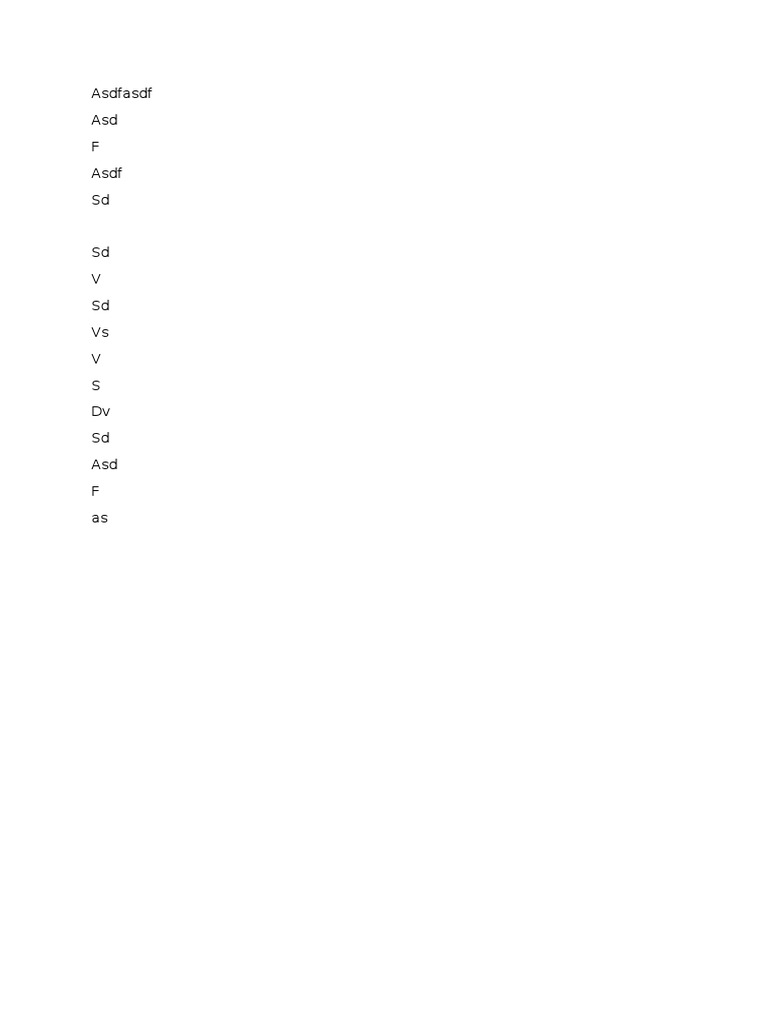 Asdfasdf Asd F Asdf SD | PDF