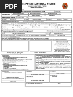 PNP Physical Fitness Test Form 2025 | PDF