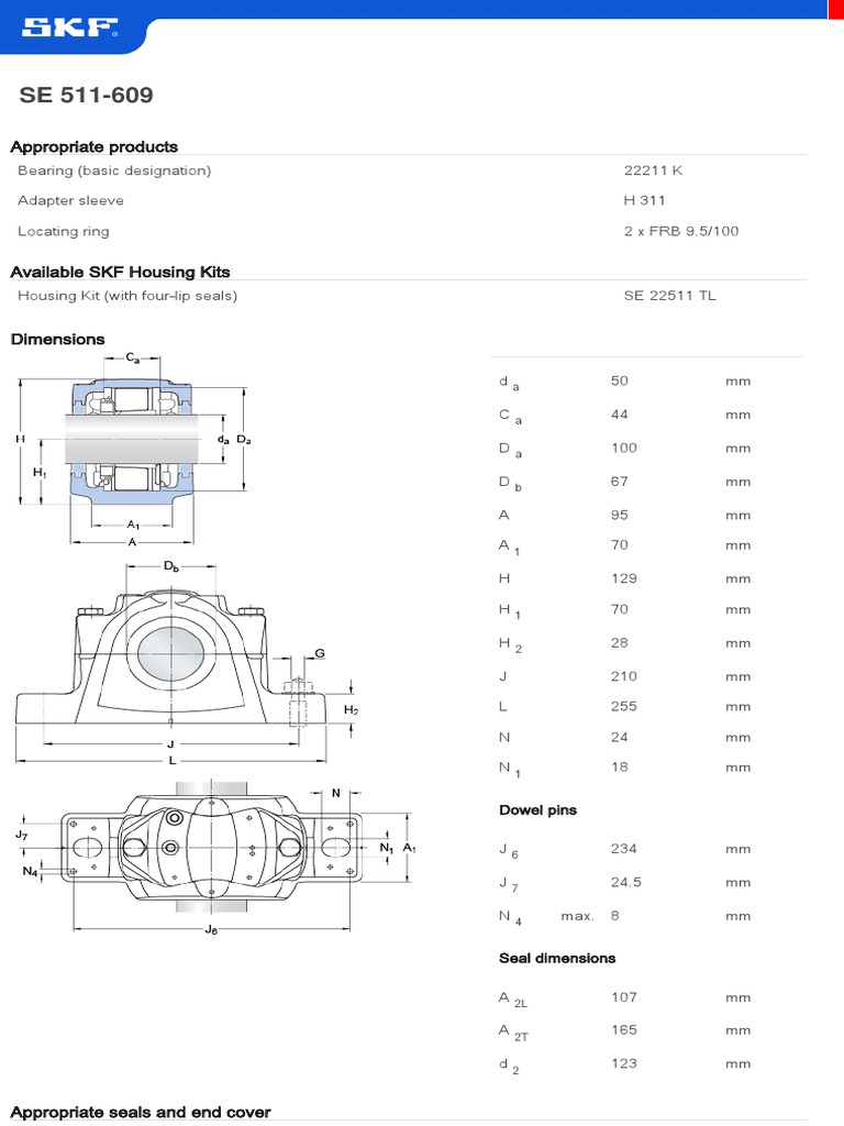 Split Plummer Block Housings SNL and SE Series For Bearings On An Adapter Sleeve With Standard ...