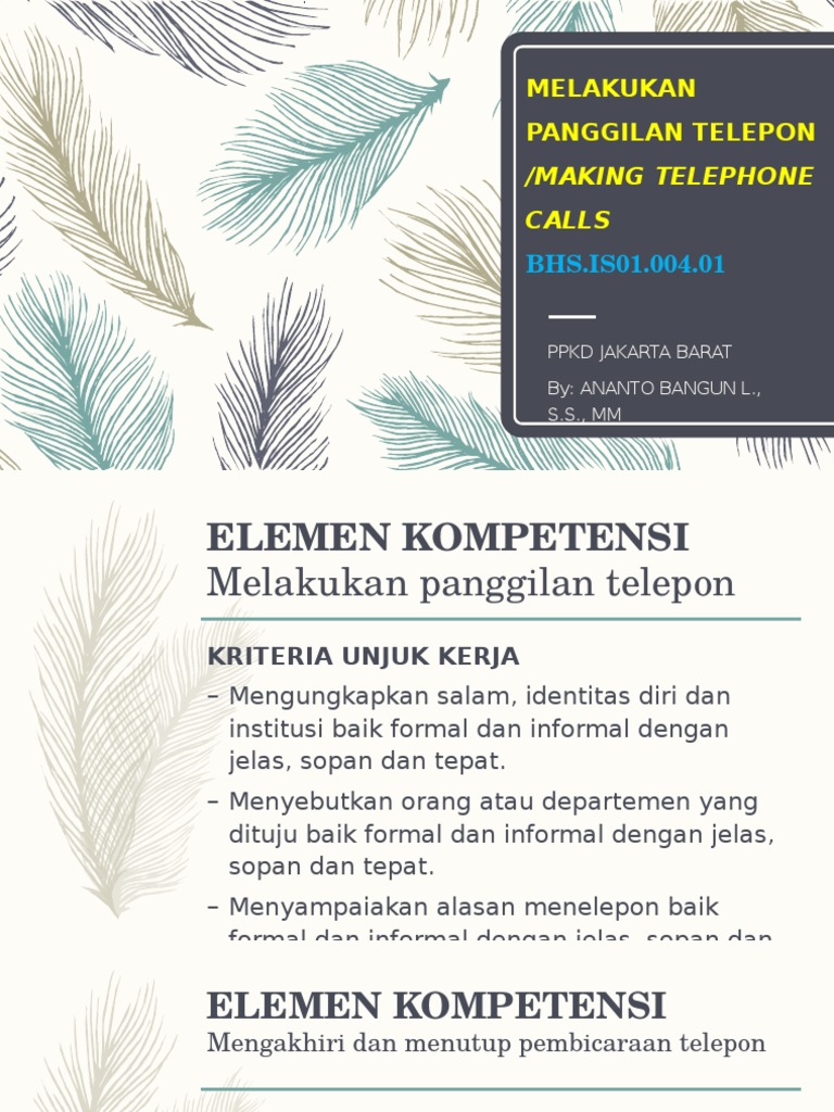 Panduan Panggilan Telepon Efektif | PDF