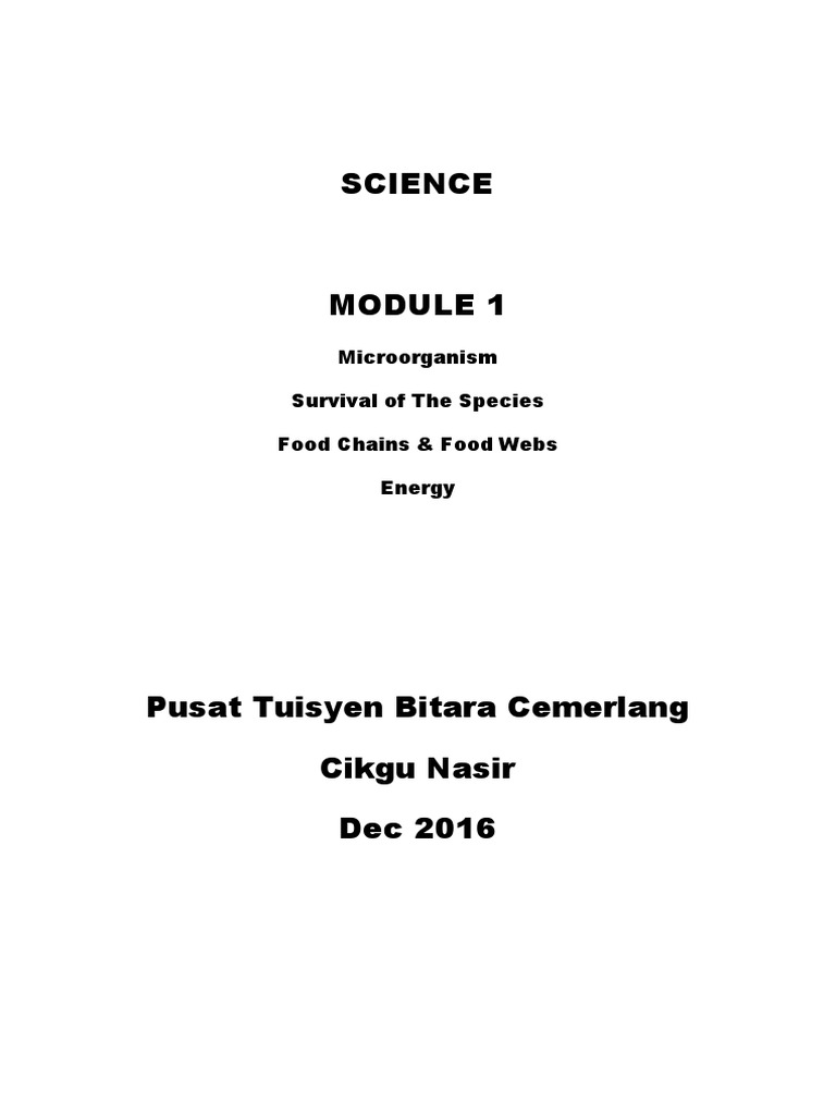 Modul 1 Cover Page | PDF
