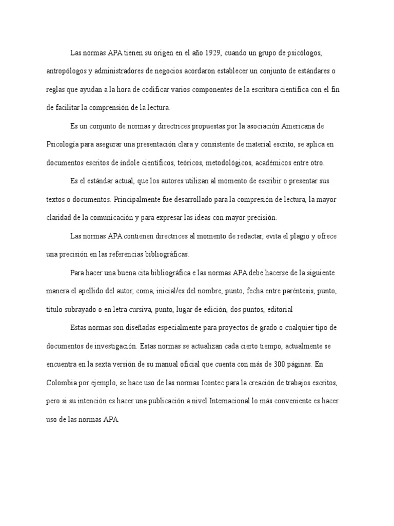Reseña Normas Apa | Science | Ciencia filosófica
