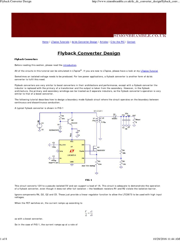 Flyback Converter Design | PDF | Field Effect Transistor | Mosfet