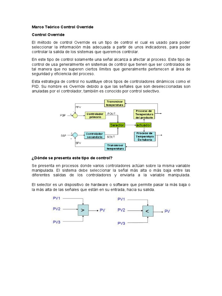 Control Override: Selección de Señales | PDF | Áreas de informática ...