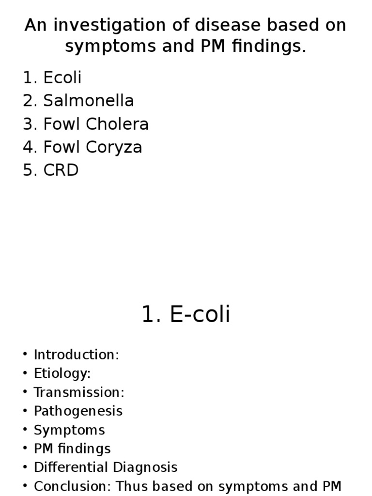 Poultry Lesions | PDF